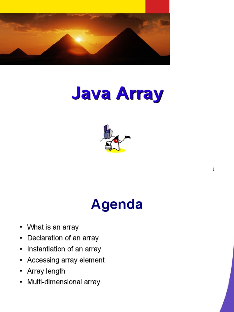 Arrays Java Tutorial Pdf Array Data Type Array Data Structure
