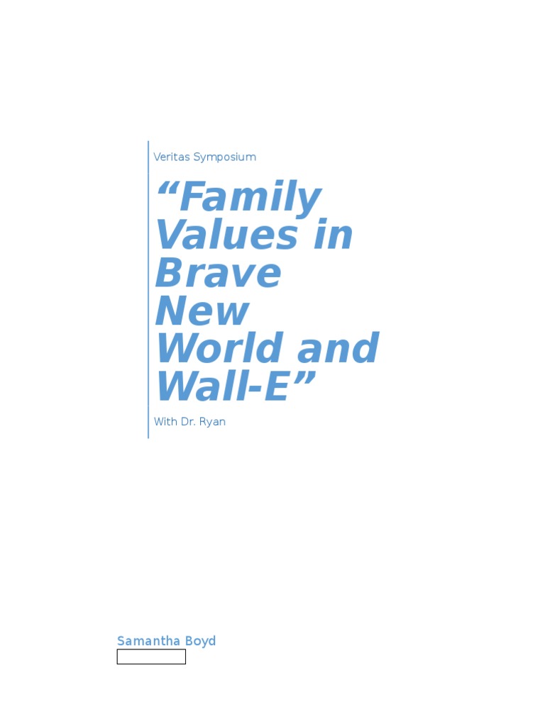 Brave New World Analysis Paper | PDF