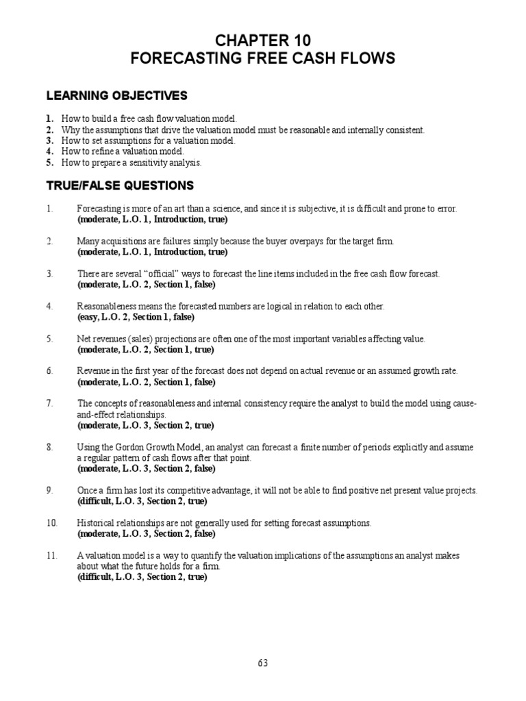 Sensitivity Analysis in Cash Flow Forecasting | PDF | Sensitivity ...