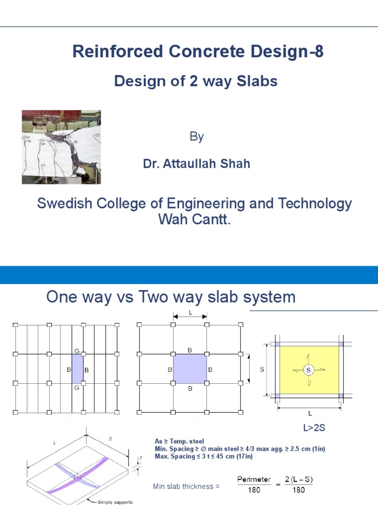 Two-Way Slab Design and Shear Strength | PDF | Beam (Structure) | Column