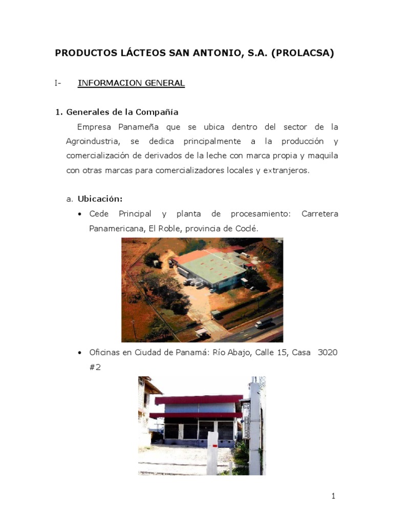 Caso Prolacsa Documento Final | PDF | Leche | Distribución (comercial)