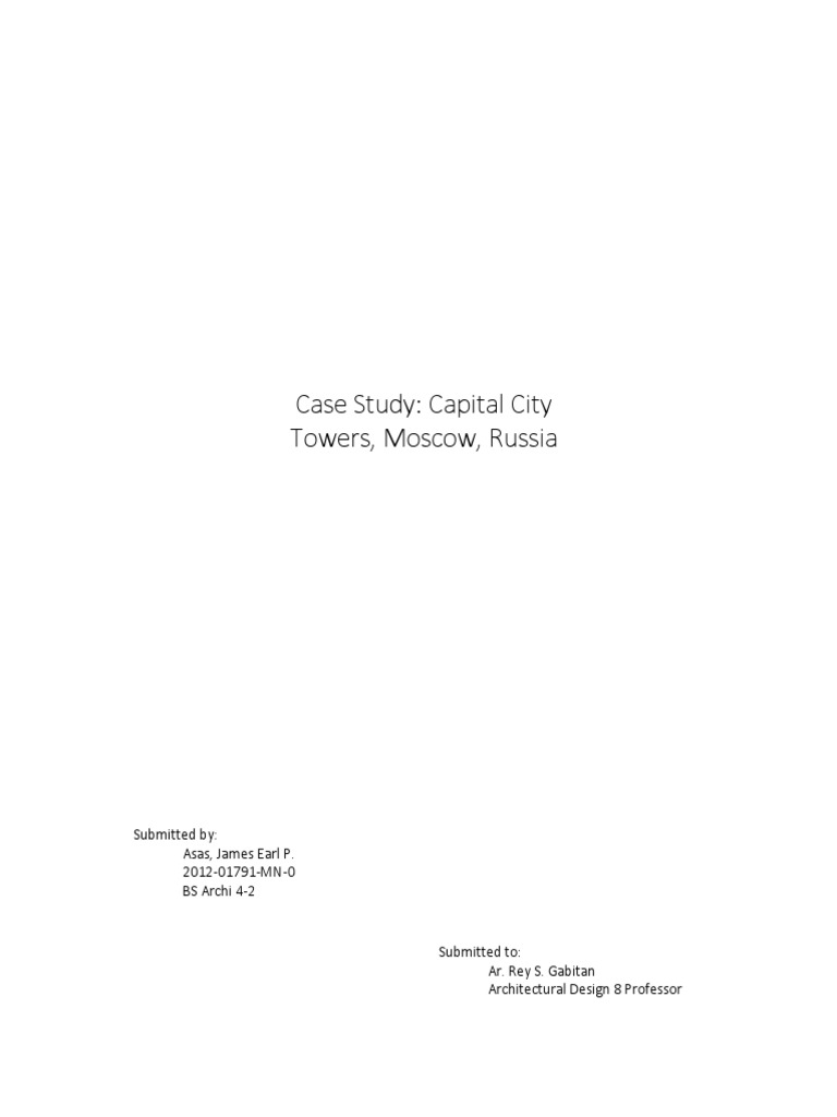Capital City Case Study | PDF | Art Media | Teaching Mathematics