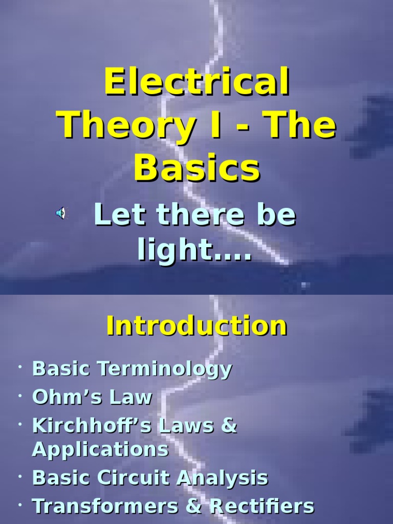 Lesson 15 - Electrical Theory | PDF | Science & Mathematics | Computers
