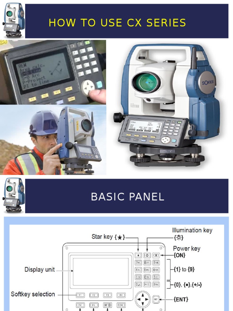 Sokkia CX Series User Guide | PDF | Geodesy | Elementary Geometry