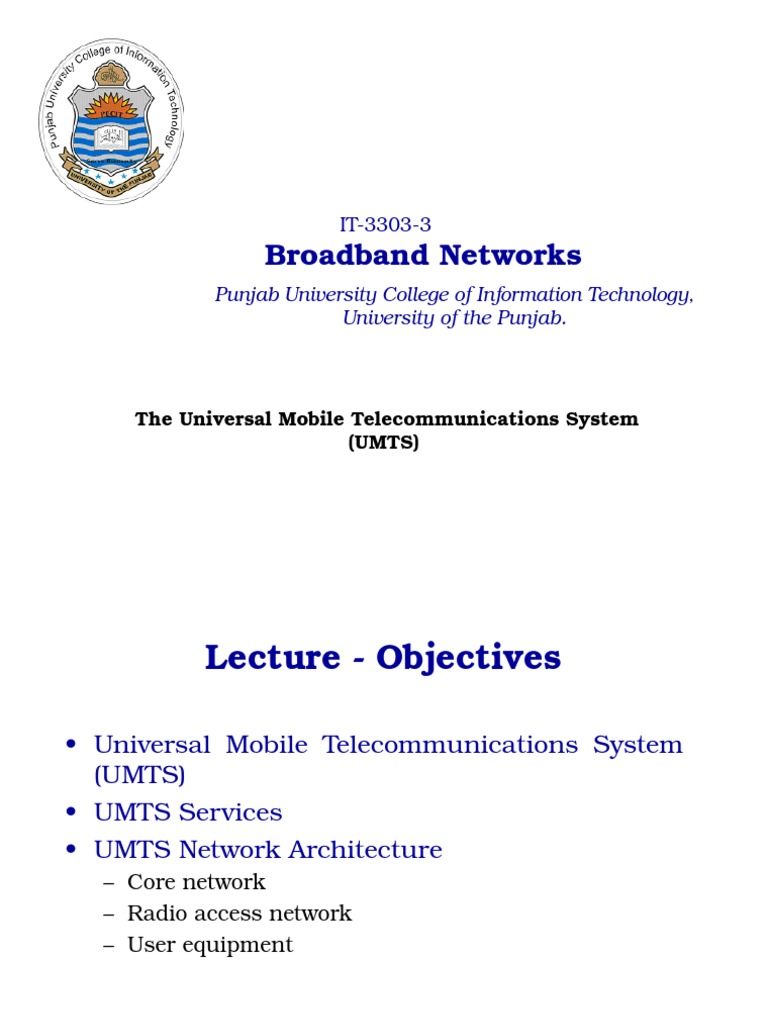 Overview of UMTS in Mobile Networks | PDF | Computer Network | Data ...