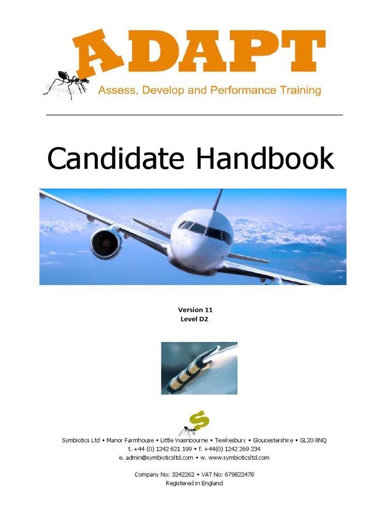 Candidate Handbook | PDF | Cockpit | Working Memory