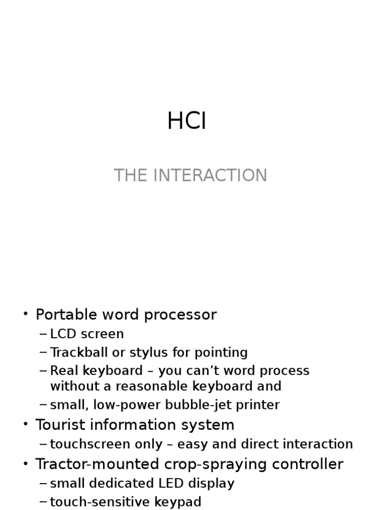 Interaction Models and User Interfaces | PDF | User Interface | Intention