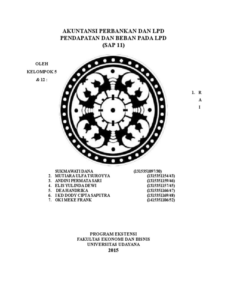 Laporan Arus Kas Pada LPD (Sap 11) Kelompok 6 Dan 12 | PDF