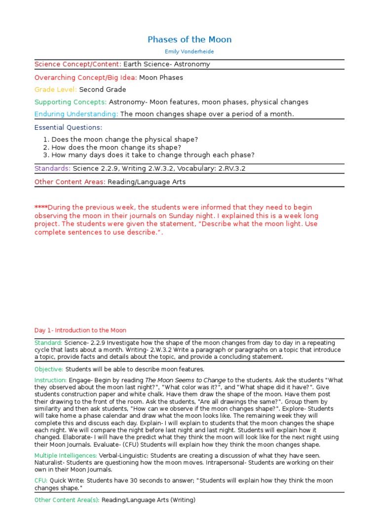 Science Unit Plan | PDF | Communication | Learning