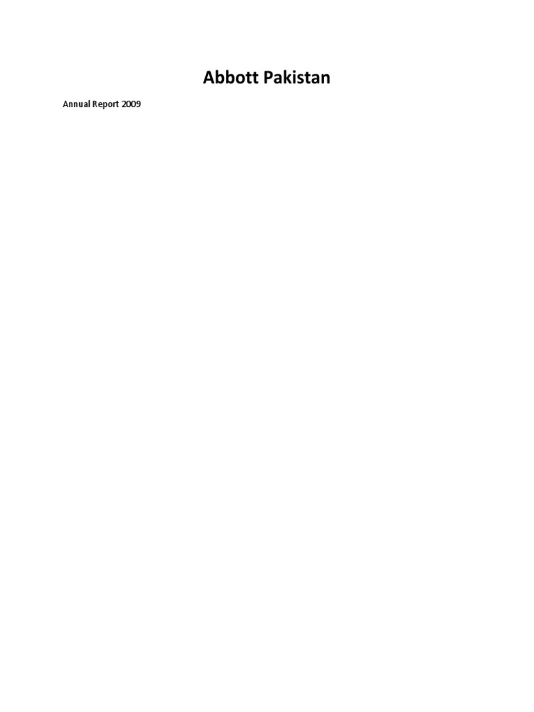 Abbott Laboratories Pakistan | PDF