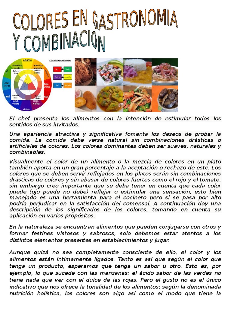 Colores en Gastronomia | Color | Rojo