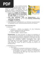 Mga Sinaunang Kabihasnan NG Asya - Handouts | PDF