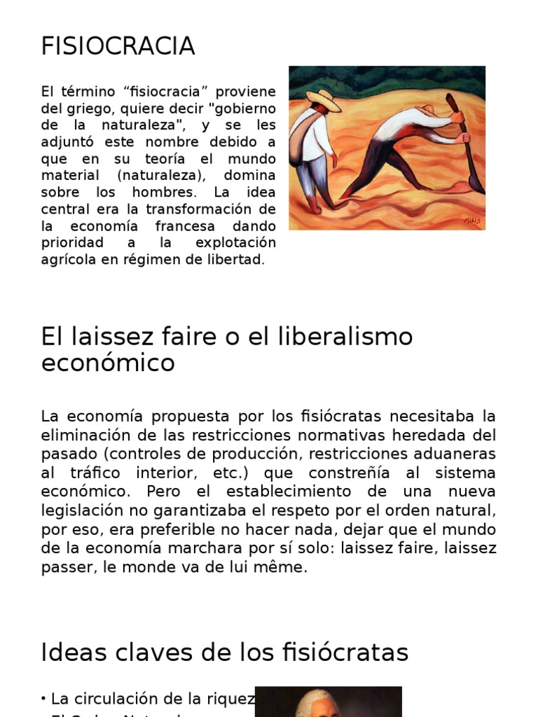 FISIOCRACIA | PDF | Economía clásica | Riqueza