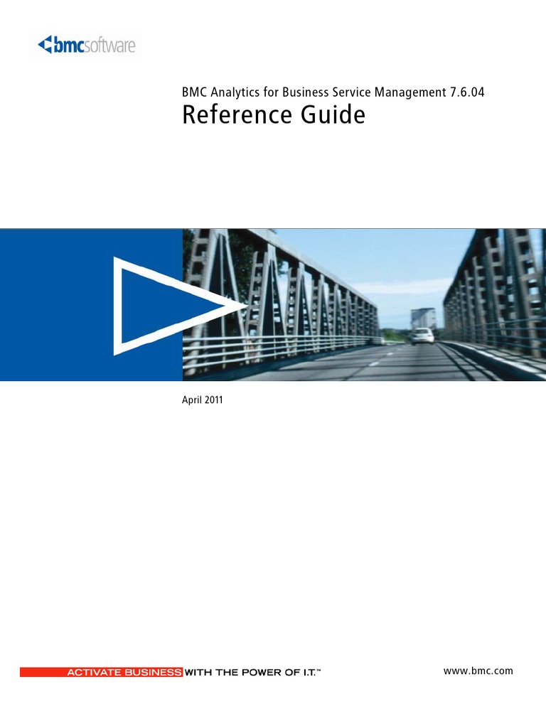 BMC Analytics For BSM 7.6.04 Reference Guide | PDF | Sql | Microsoft ...