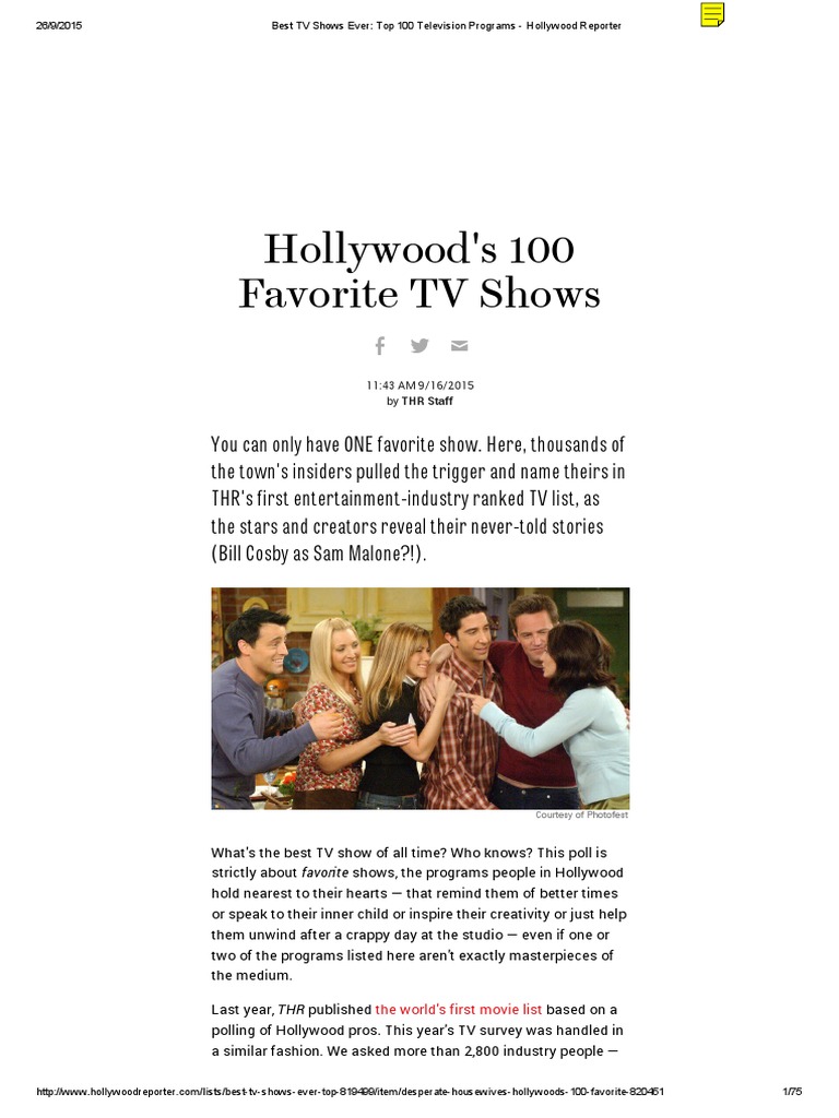 2015 9 - 16 Best TV Shows Ever - Top 100 Television Programs ...