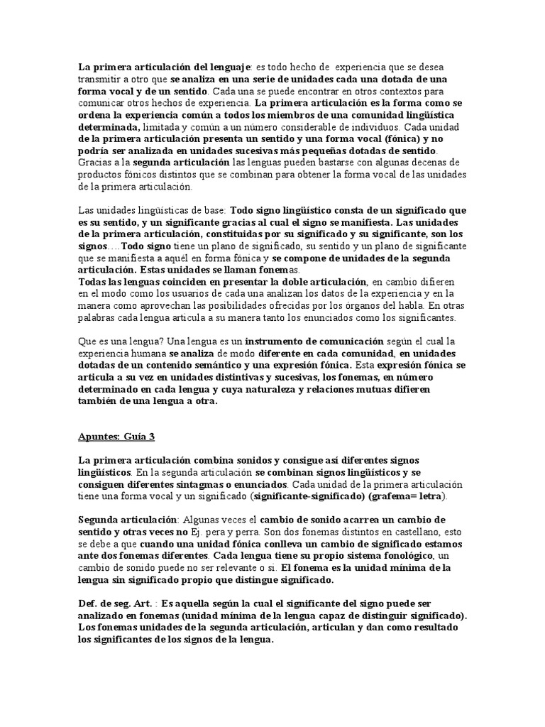 André Martinet | PDF | Fonema | Palabra