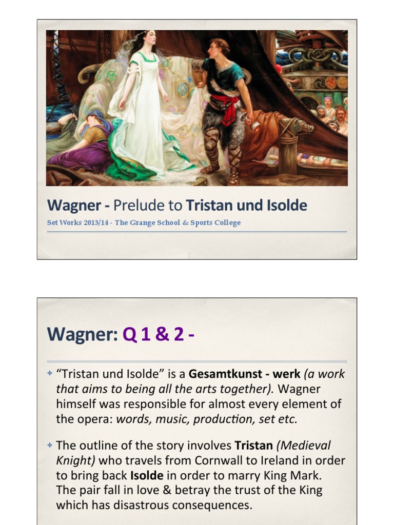 Tristan Und Isolde General Analysis | PDF | Chord (Music) | Harmony