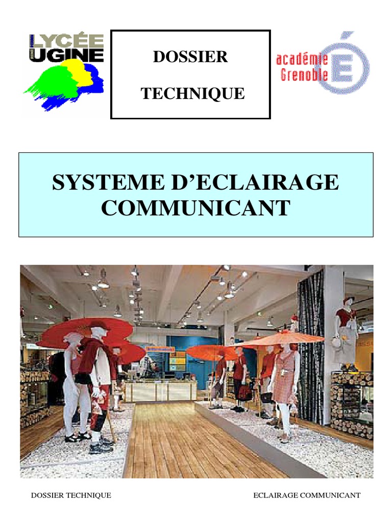 Dossier Technique Éclairage Communicant | PDF | Ingénierie de l'énergie ...