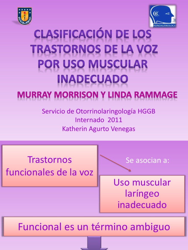 DMT Clasificacion Morrison | PDF | Vocal | Laringe