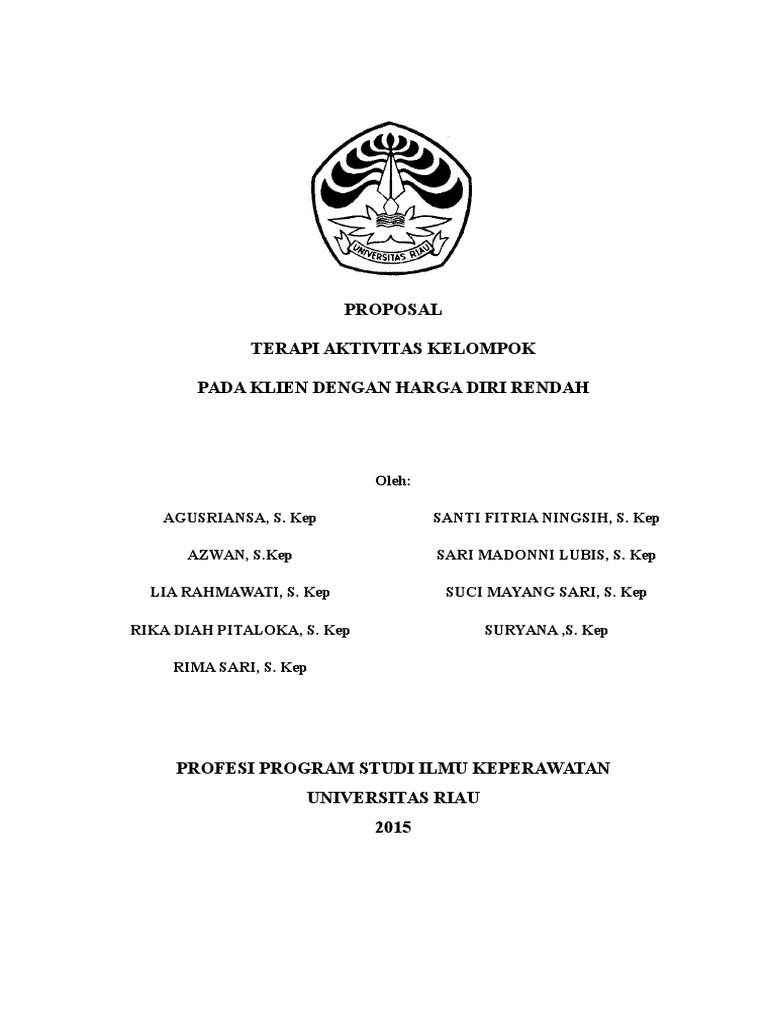 Proposal Tak HDR Jadiii | PDF | Pengembangan Diri