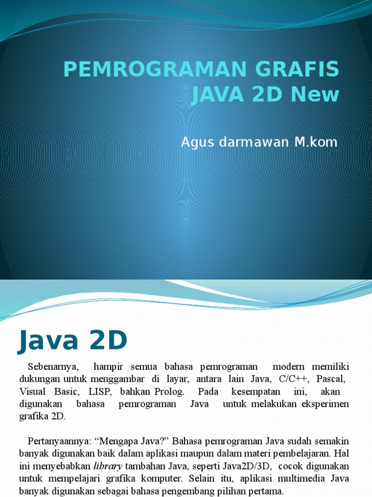 Pemrograman Grafis dengan Java 2D | PDF