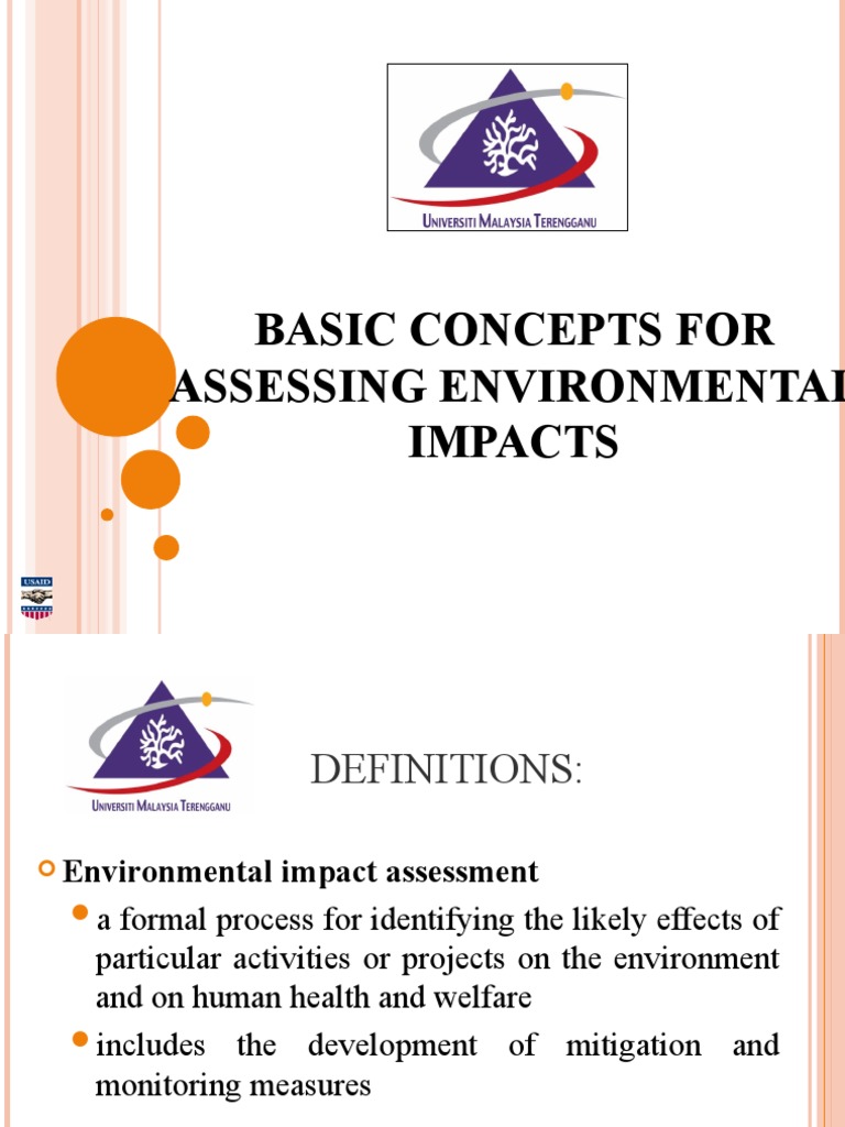 Environmental Impact Assessment Msm3208 Lecture Notes 2 Basic