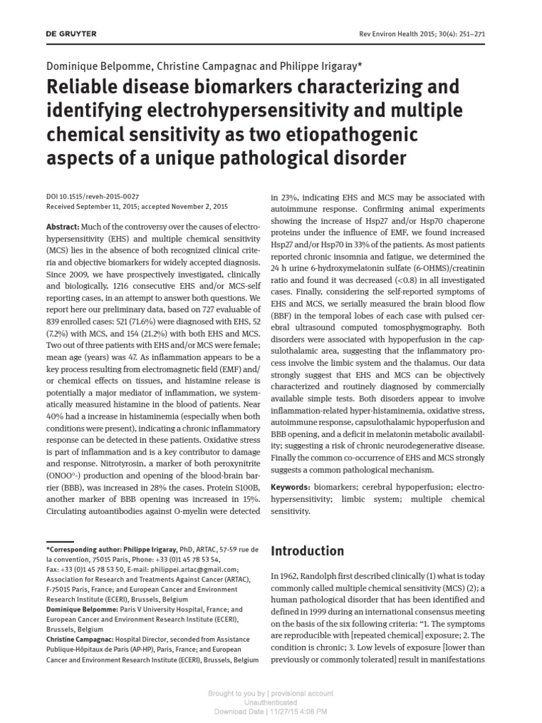 Reliable Disease Biomarkers Characterizing and Identifying ...