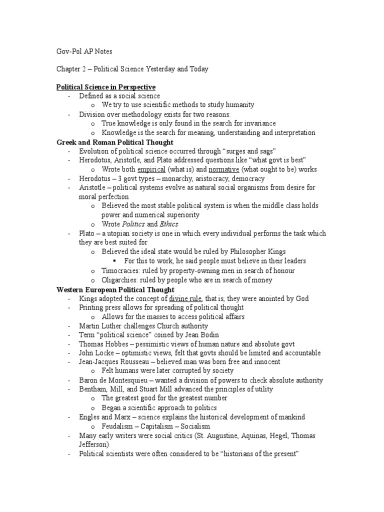 Political Science in Perspective | PDF | Politics