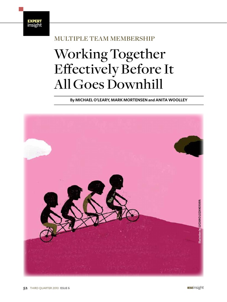 Working Together Effectively Before It A | PDF | Expert | Competence ...