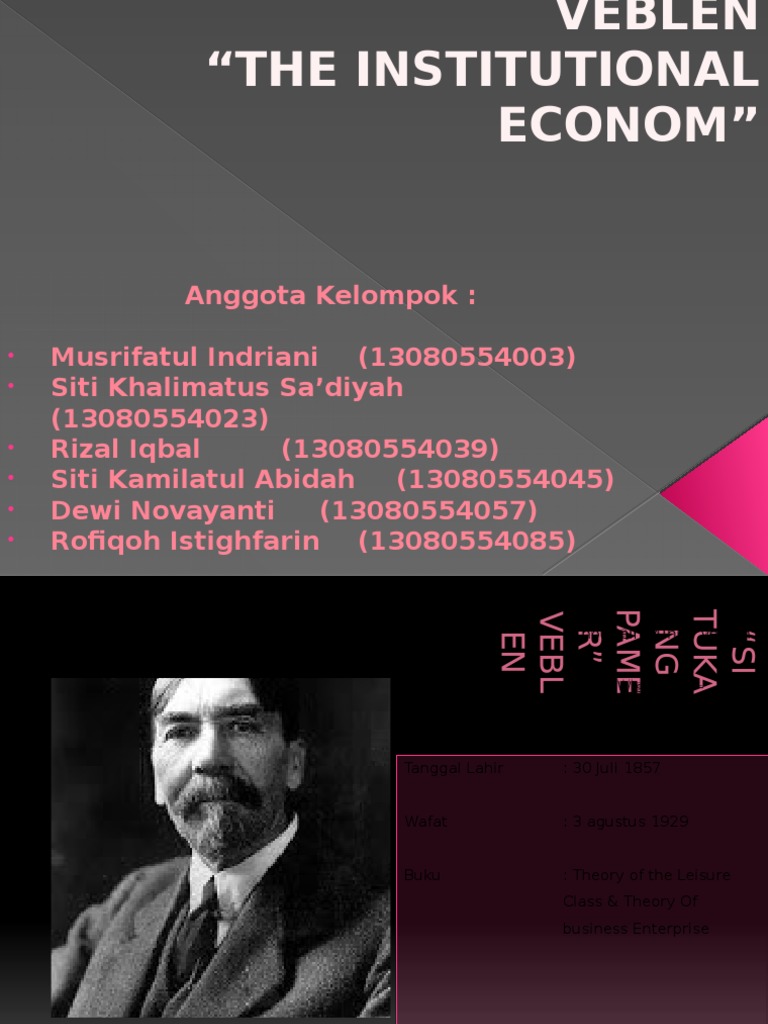 Thorstein Veblen | PDF