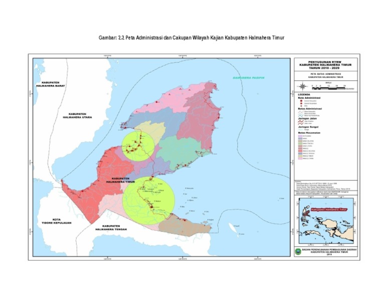 Peta Administrasi Halmahera Timur | PDF