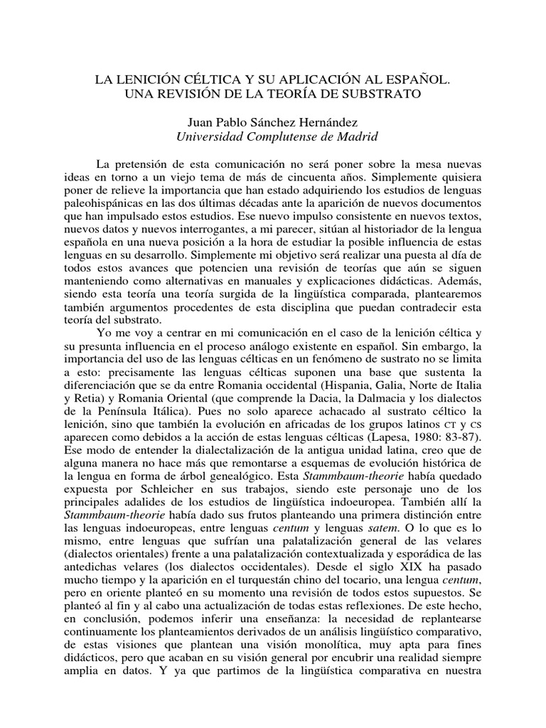 La Lenición Céltica | PDF | latín | Celtas