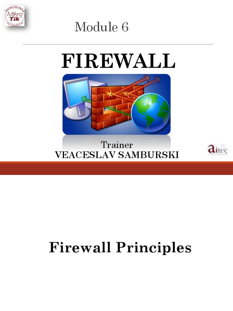 Project - Mtcna m6 Firewall en v1 | PDF | Firewall (Computing) | Transmission Control Protocol