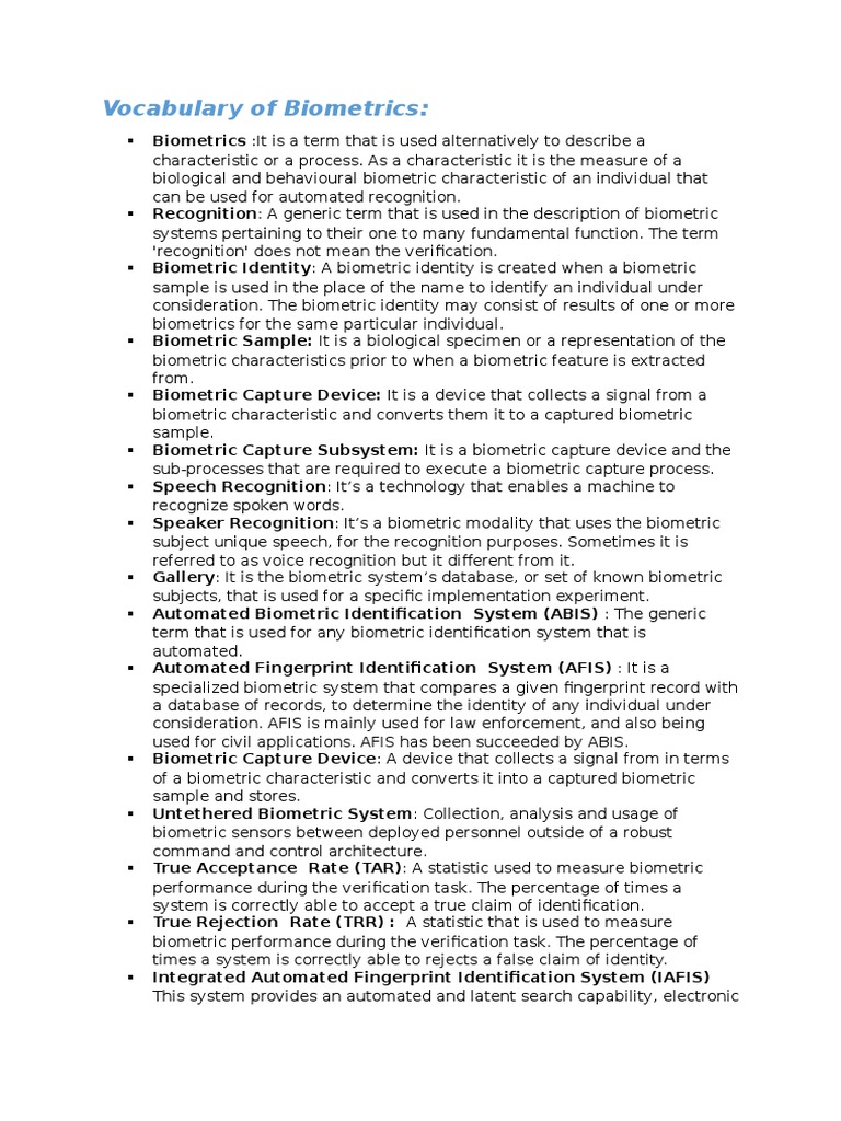 Biometrics Analysis | PDF | Biometrics | Fingerprint