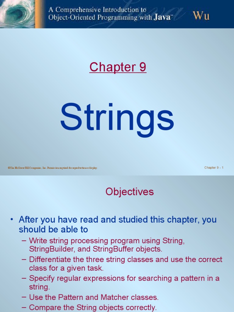 Strings: ©the Mcgraw-Hill Companies, Inc. Permission Required For Reproduction or Display | PDF ...