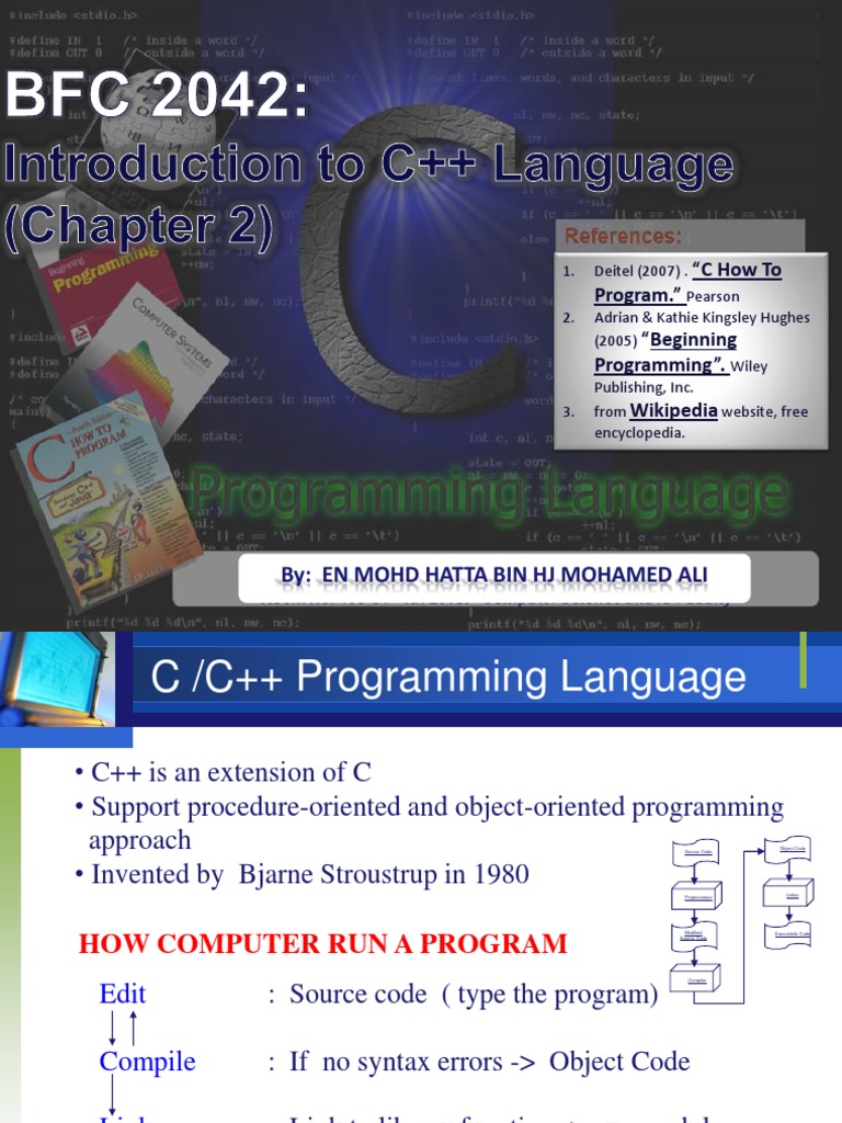 Chapter 2 Intro To PC | PDF | C (Programming Language) | C++