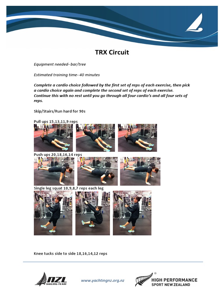 TRX and Bodyweight Circuit Workouts | PDF | Aerobic Exercise | Physical ...