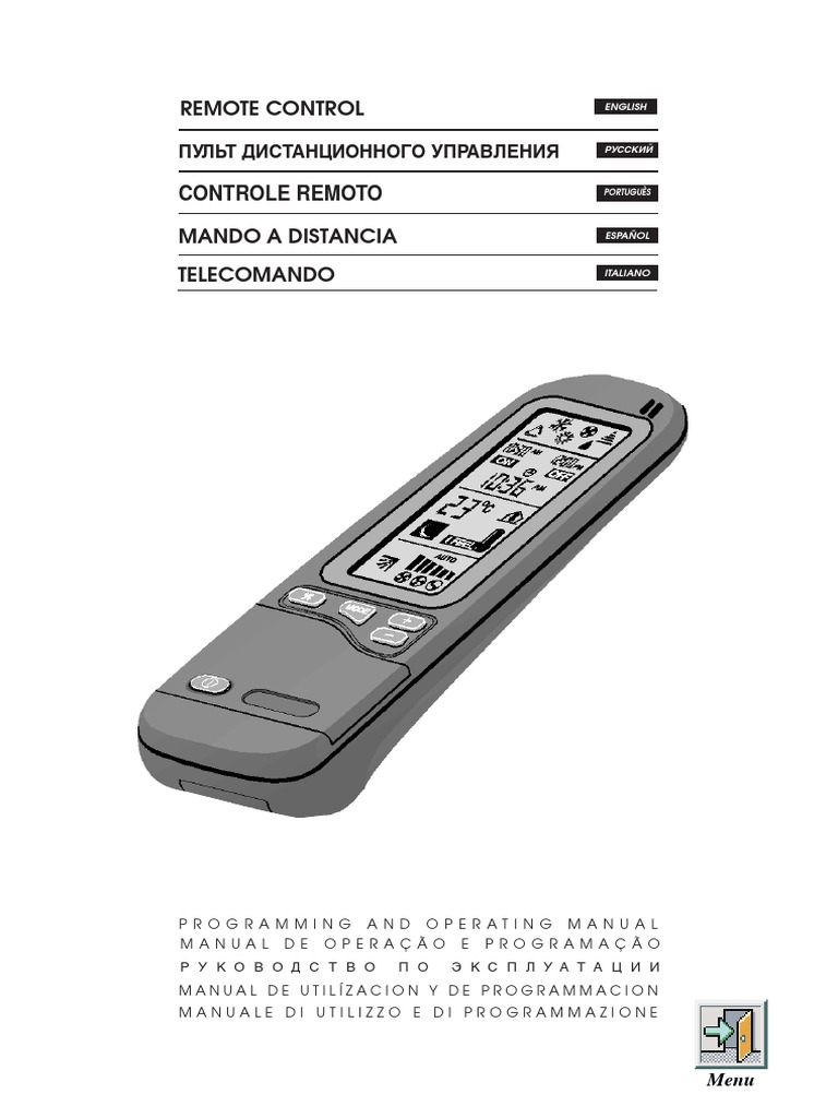 Manual Aire Acondicionado Mando RC-3 (Esp). | Control remoto | Aire ...