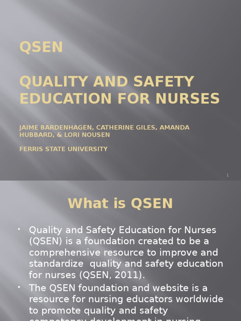 Qsen | PDF | Evidence Based Practice | Competence (Human Resources)