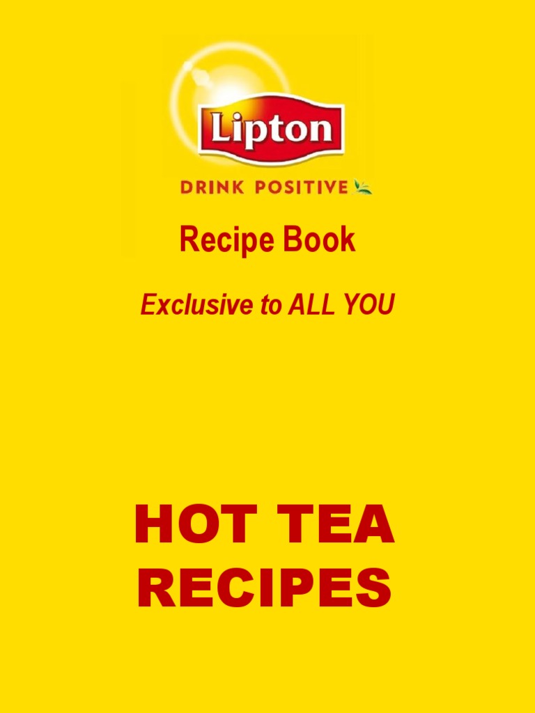 Exclusive Lipton Recipe Book | PDF | Tea | Cooking
