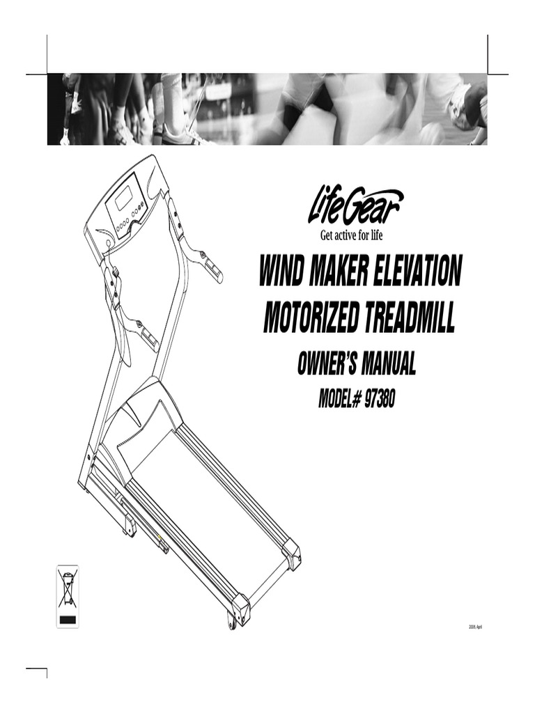 97380-Wind Maker Elevation Motorized Treadmill Manual | PDF | Treadmill ...