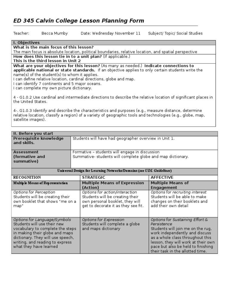 Unit 2 Lesson 3 | PDF | Map | Reading Comprehension