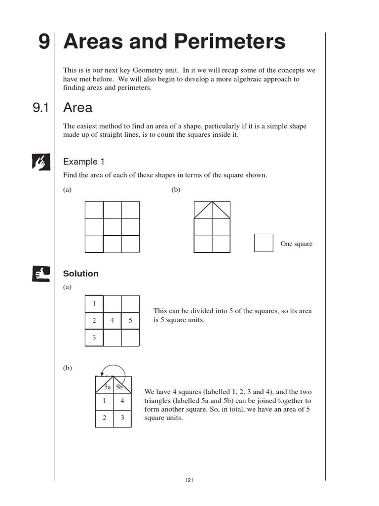 Year 7 Area and Perimeter Book | PDF | Area | Euclidean Plane Geometry