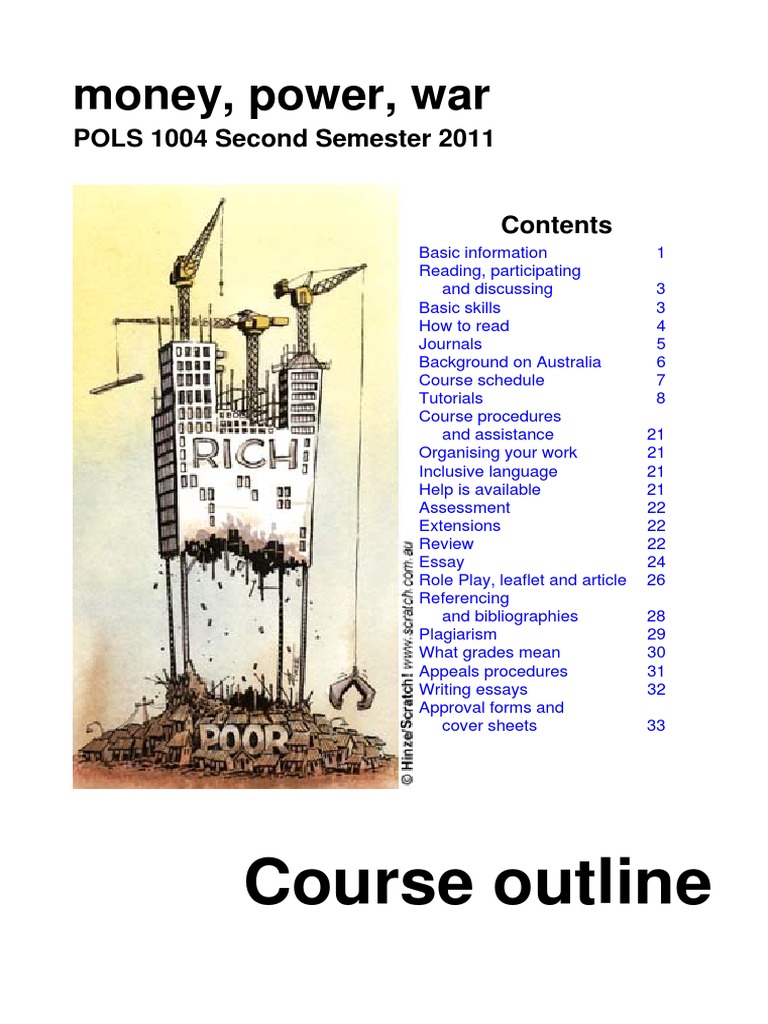 Money Power War Outline 2011 | PDF | Neoclassical Economics | Economics