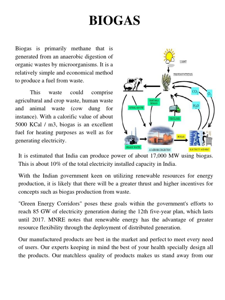 Advantage of Biogas | PDF | Biogas | Sustainable Development