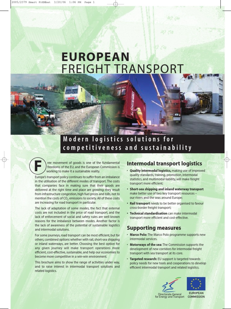 European Freight Transport | PDF | Intermodal Freight Transport | Transport