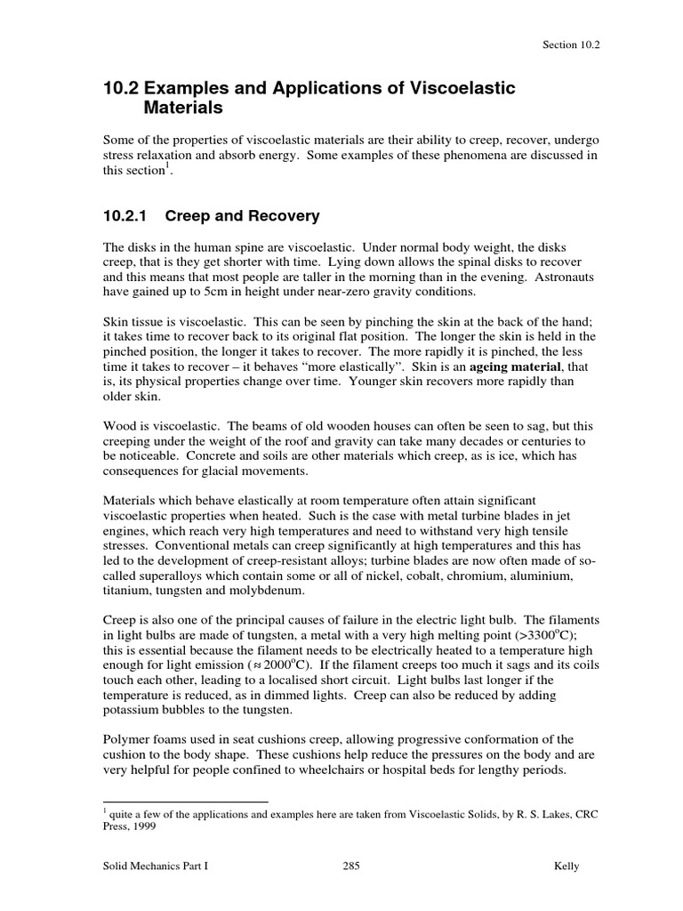 10 Viscoelasticity 02 Examples PDF | PDF | Home & Garden