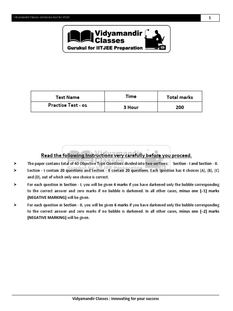 Microsoft Word - Practice Test-01 - 4 Year Program | PDF | Volume | Sphere