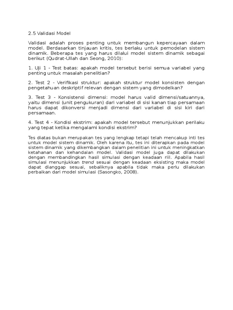 Validasi Dan Verifikasi Model | PDF | Komputer