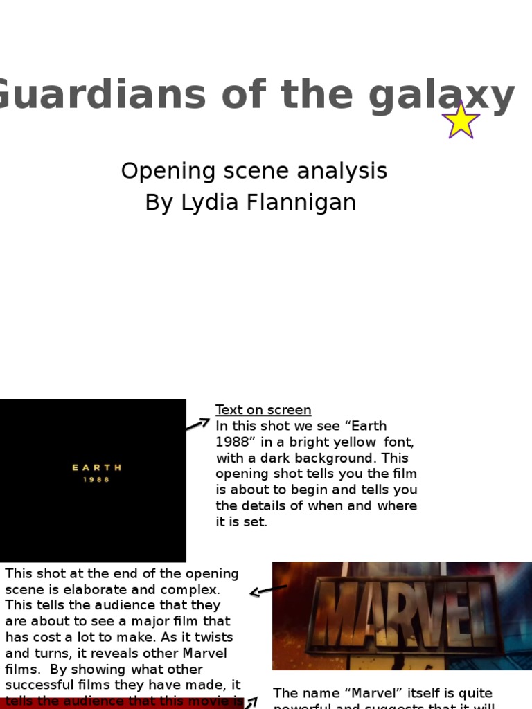 Guardians of The Galaxy: Opening Scene Analysis by Lydia Flannigan ...